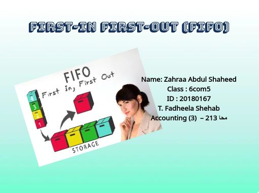 "First-in First-Out (FIFO)" - Free stories online. Create books for ...