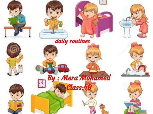 "daily routines" - Free stories online. Create books for kids | StoryJumper