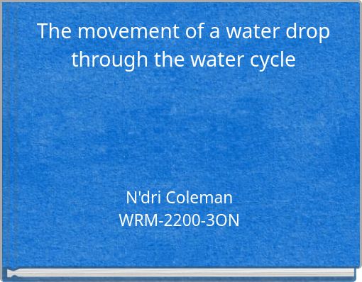 "The movement of a water drop through the water cycle" - Free stories ...
