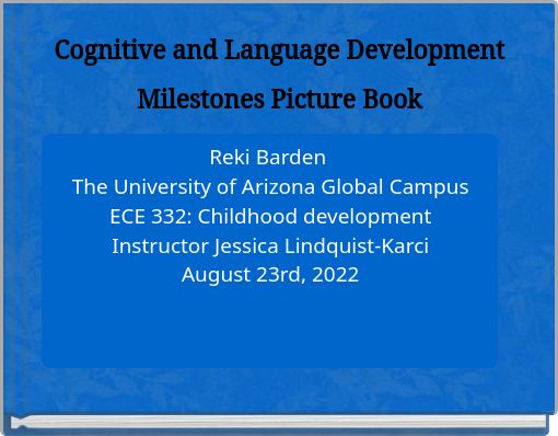 "Cognitive and Language Development Milestones Picture Book" - Free ...