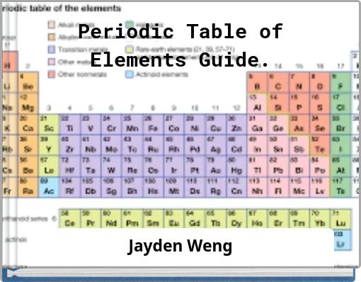 "Periodic Table of Elements Guide." - Free stories online. Create books ...