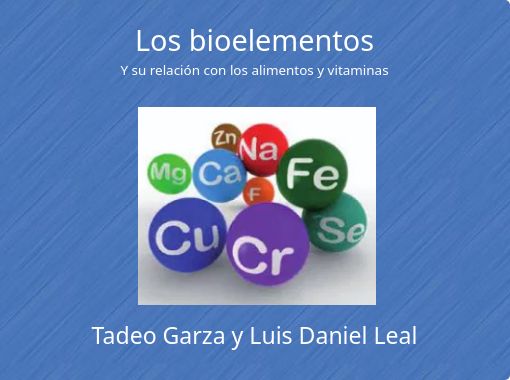 "Los bioelementos Y su relación con los alimentos y vitaminas" - Free ...