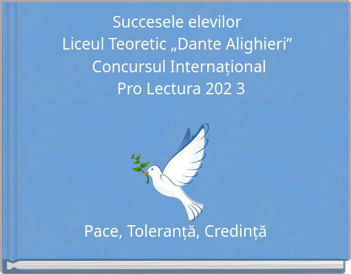 "Succesele elevilor Liceul Teoretic „Dante Alighieri” Concursul ...