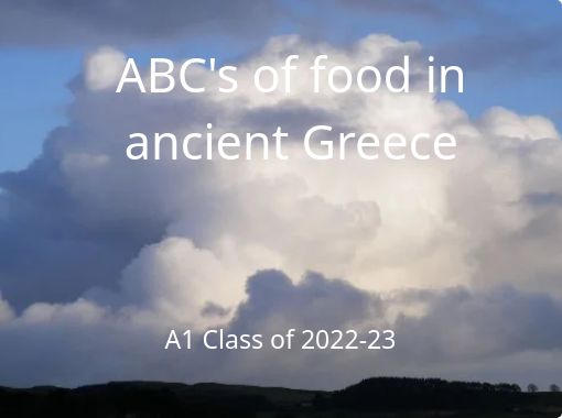 "ABC's of food in ancient Greece" - Free stories online. Create books ...