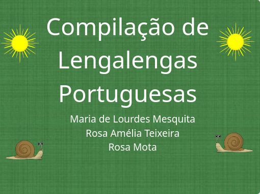 "Compilação de Lengalengas Portuguesas" - Free stories online. Create ...