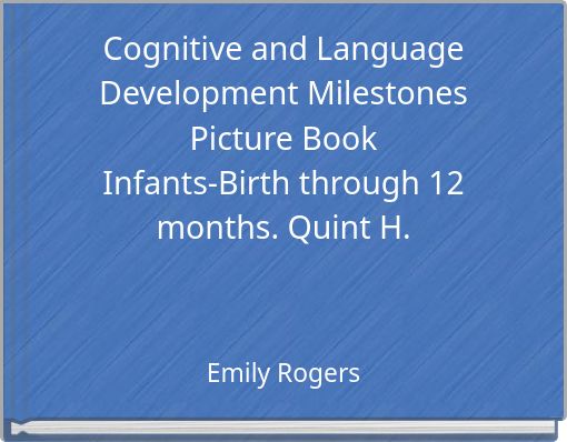 "Cognitive and Language Development Milestones Picture Book Infants ...