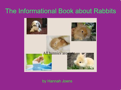 "The Informational Book about Rabbits" - Free stories online. Create ...