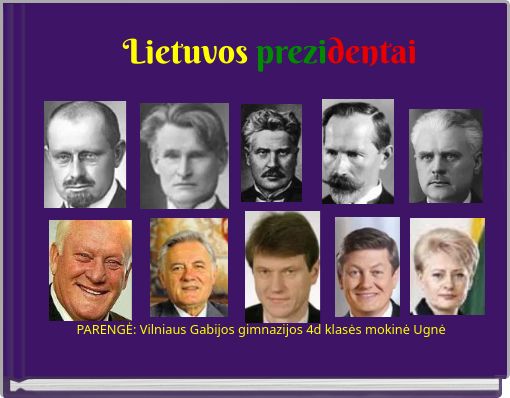 "Lietuvos prezidentai" - Free Books & Children's Stories Online ...