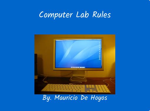 Computer Lab Rules For Kids