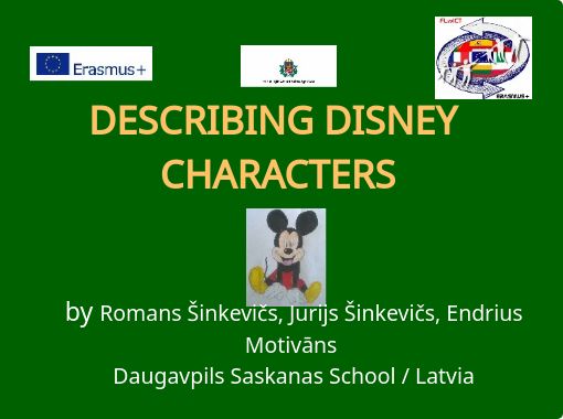 "DESCRIBING DISNEY CHARACTERS" - Free stories online. Create books for ...