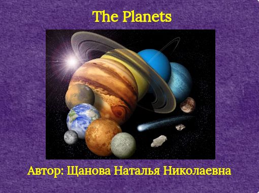 "The Planets" - Free stories online. Create books for kids | StoryJumper