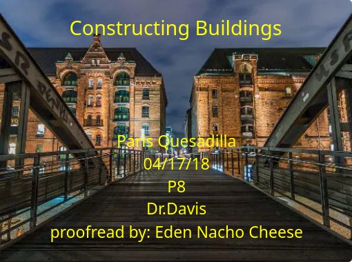 "Constructing Buildings" - Free stories online. Create books for kids ...