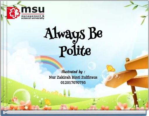 "Always Be Polite" - Free stories online. Create books for kids ...
