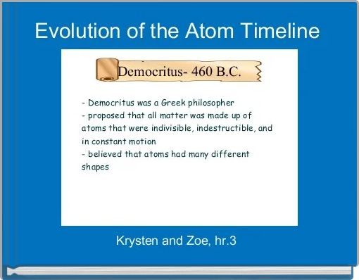 "Evolution of the Atom Timeline" - Free stories online. Create books ...