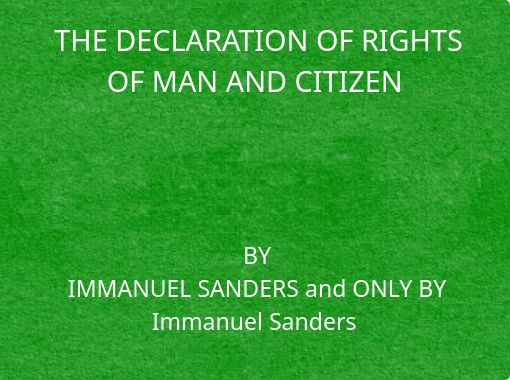 "THE DECLARATION OF RIGHTS OF MAN AND CITIZEN" - Free stories online ...