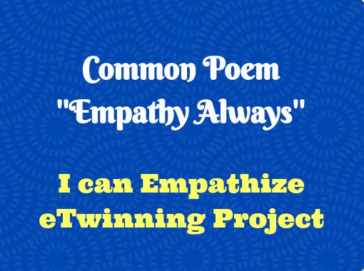 "Common Poem''Empathy Always''" - Free stories online. Create books for ...