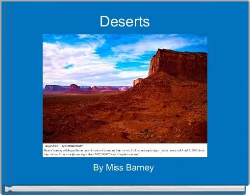 "Deserts" - Free stories online. Create books for kids | StoryJumper