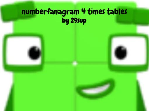 "numberfanagram 4 times tables" - Free stories online. Create books for ...